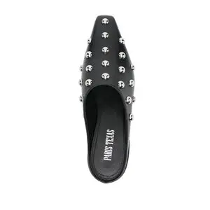 Paris Texas Embellished Square Toe Mules