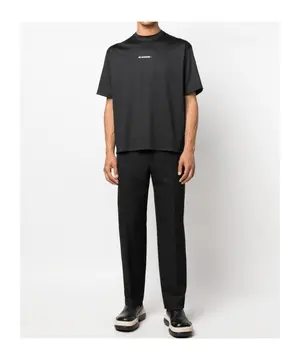 JIL SANDER Logo Printed Crewneck T-shirt