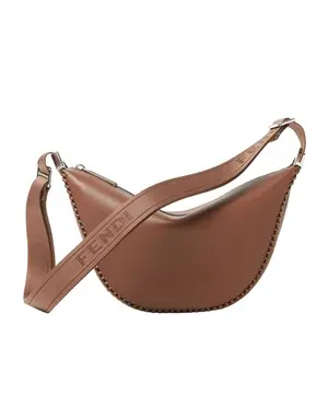 Fendi Roma Melon Small Shoulder Bag - Brown