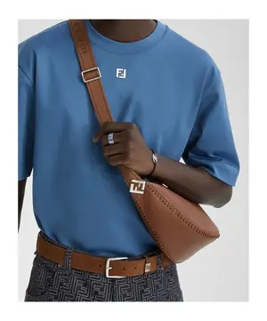 Fendi Roma Melon Small Shoulder Bag - Brown