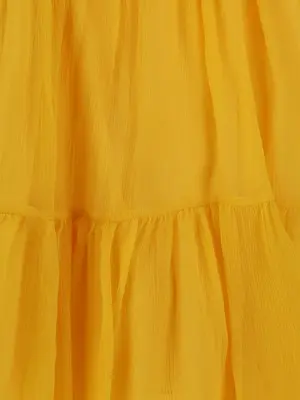 Gucci Ruffled Hem Chiffon Dress