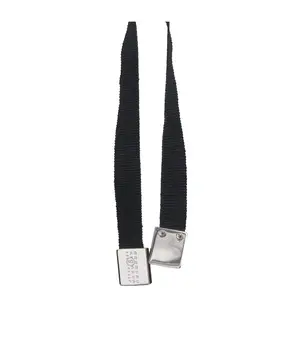 MAISON MARGIELA Embellished Rhinestone Bow Necklace - Black