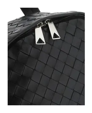 Bottega Veneta Small Intrecciato Backpack - Black