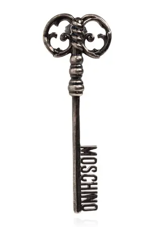 Moschino Lettering Key Drop Earrings