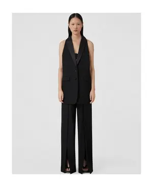 Burberry Tailored Trousers With Slit Detail