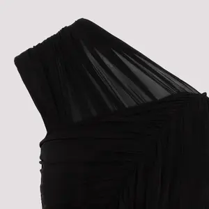 Rick Owens Draped One-shoulder Mini Dress