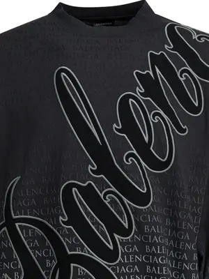 Balenciaga Logo Printed Long-sleeved T-shirt