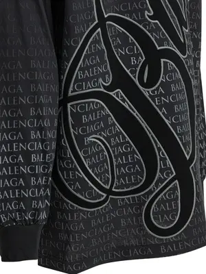 Balenciaga Logo Printed Long-sleeved T-shirt