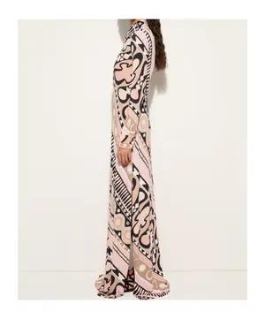 Emilio Pucci Soleil Print Long Sleeve Shirt Dress