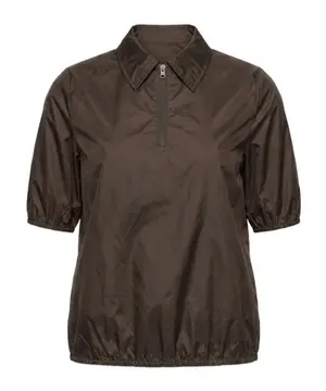 AMOMENTO Half-zip Polo Shirt