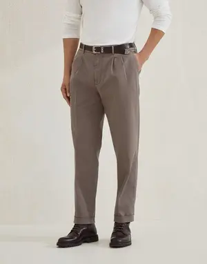 Brunello Cucinelli Garment-dyed Comfort Gabardine Leisure Fit Trousers - No