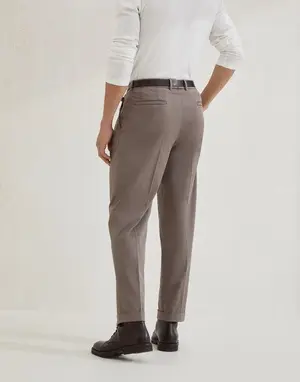 Brunello Cucinelli Garment-dyed Comfort Gabardine Leisure Fit Trousers - No