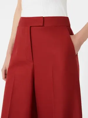 Max Mara High-waisted Tailored Trousers - Red