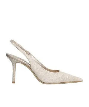 JIMMY CHOO Jimmy Choo Pointed-Toe High-Heeled Sandals Gold