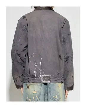 MISBHV 1997 Paint-splatter Distressed Jacket - Graphite