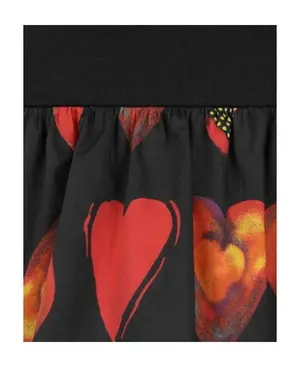 Versace Long Sleeve Dress With Heart Print
