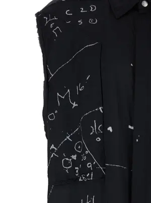 Rick Owens Sleeveless Printed Shirt
