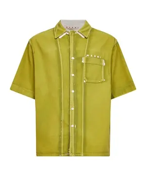 Marni Short-sleeved Button-down Shirt - Brown