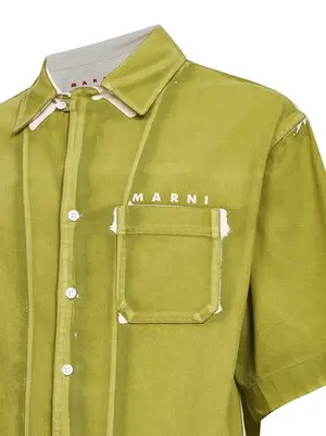 Marni Short-sleeved Button-down Shirt - Brown