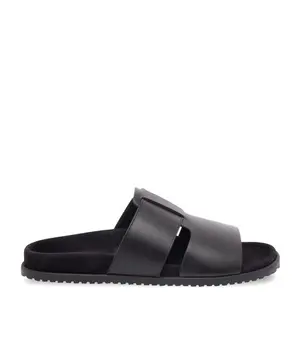 Dolce & Gabbana Logo Detailed Slides - Black