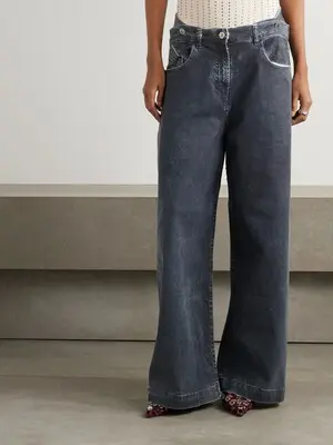 Attico Belted Jeans - Black