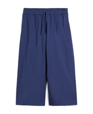 Max Mara Wide-leg Cotton Poplin Trousers