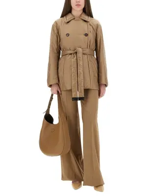 Max Mara The Cube Calla Padded Trench Coat - Light Brown