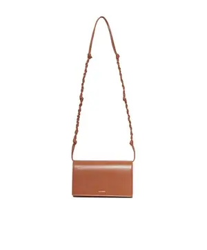 JIL SANDER Tangle With Strap Wallet - Tan