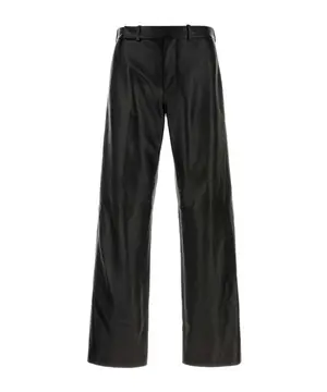 Fendi Straight-leg Leather Trousers
