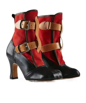 VIVIENNE WESTWOOD Bondage Buckled Boots - Red