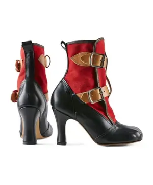 VIVIENNE WESTWOOD Bondage Buckled Boots - Red
