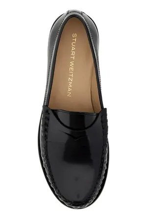 STUART WEITZMAN Round Toe Loafers - Black