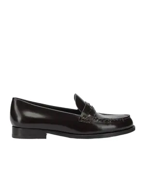 Tory Burch Round Toe Loafers - Brown