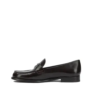 Tory Burch Round Toe Loafers - Brown
