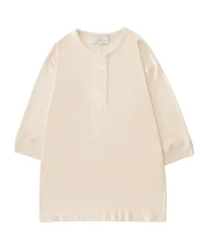 Studio Nicholson Button-collar Knit Top