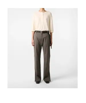Studio Nicholson Button-collar Knit Top
