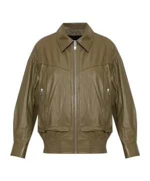 IRO PARIS Leather Zip-up Jacket