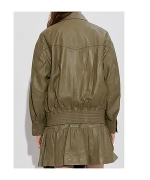 IRO PARIS Leather Zip-up Jacket