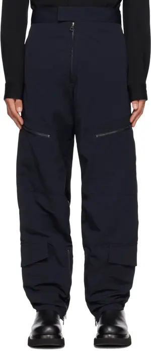 Bottega Veneta All-over Zip Detailed Trousers - Black