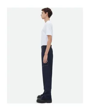 Bottega Veneta All-over Zip Detailed Trousers - Black