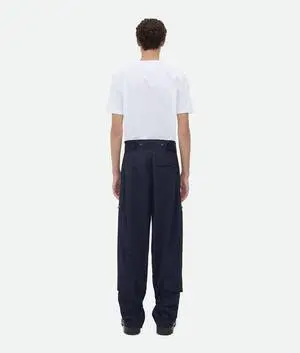 Bottega Veneta All-over Zip Detailed Trousers - Black