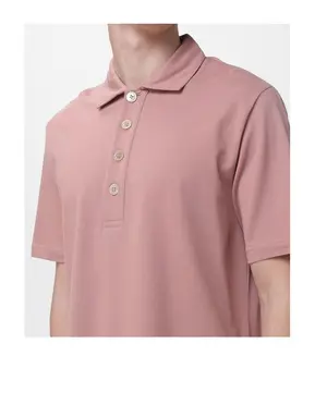 Eleventy Buttoned Short-sleeve Polo Shirt - Pink