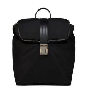 CHRISTIAN LOUBOUTIN Nox Foldover Top Backpack - Black