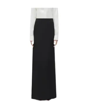 Bottega Veneta Washed Twill Maxi Skirt