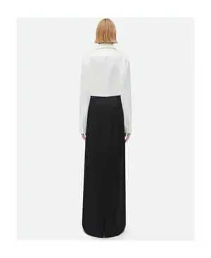 Bottega Veneta Washed Twill Maxi Skirt