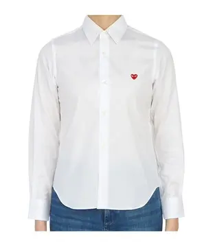 Comme Des Garçons Classic Collar Long Sleeve Shirt - White