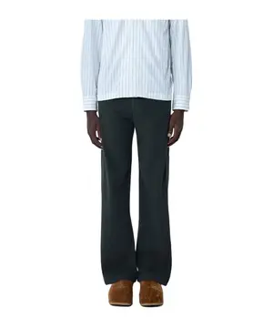 Dries Van Noten Pressed Crease Trousers - Black