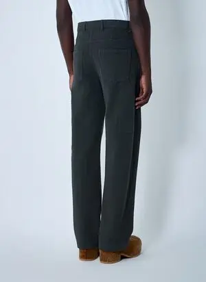 Dries Van Noten Pressed Crease Trousers - Black