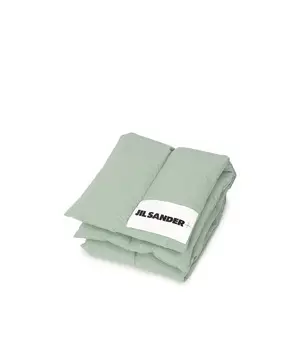 JIL SANDER Padded Logo Scarf - Gray