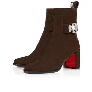 CHRISTIAN LOUBOUTIN Suede 70mm Lock Boots